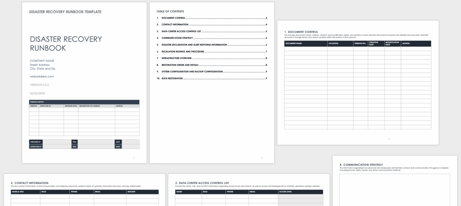 Disaster Recovery Documentation Template