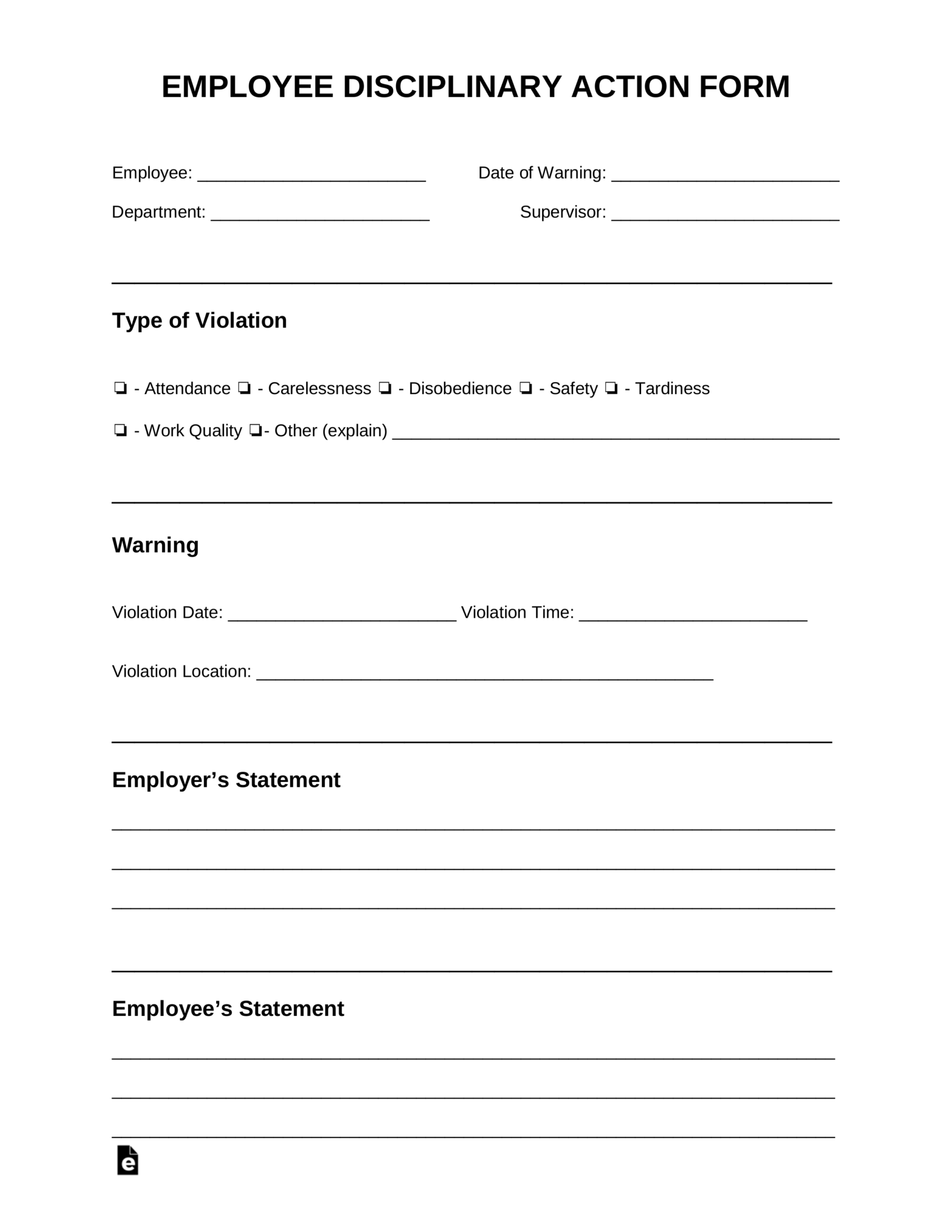 Job Shadowing Documentation Template