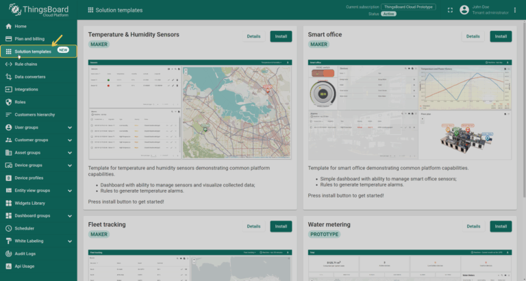 Iot Administration Documentation Template