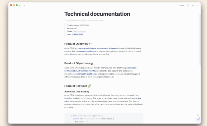 Product Support Documentation Template
