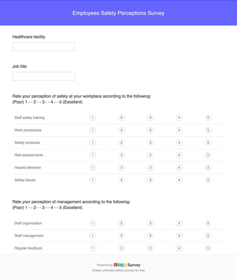 Internal Audit Feedback Survey Template Sample