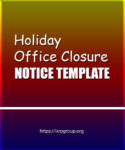Temporary Office Closure Notice Template