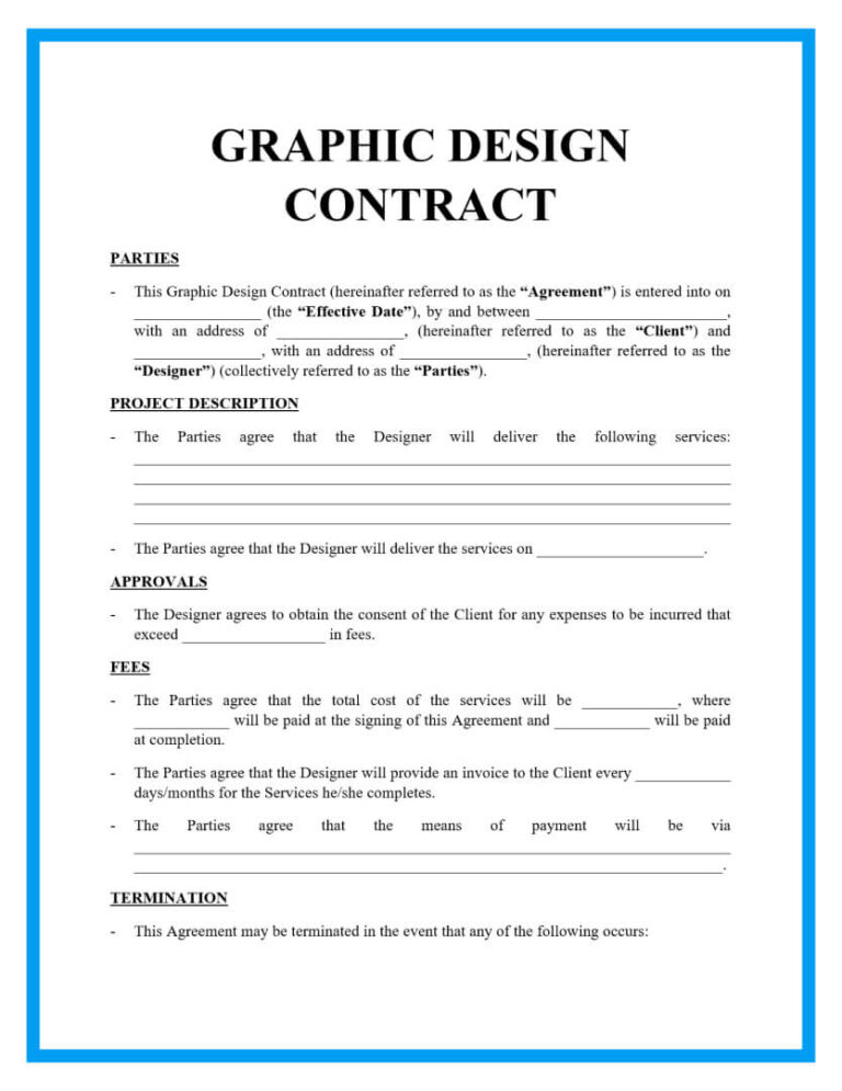 Freelance Logo Design Contract Template